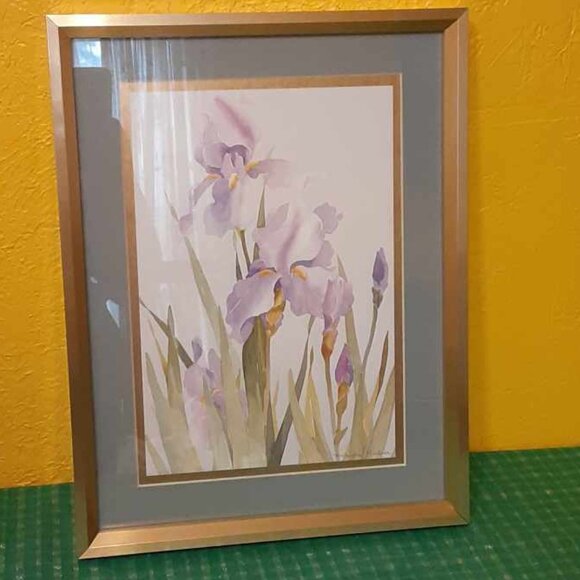 Marjorie Renfroe | Art | Marjorie Renfroe Purple Iris Watercolor Print ...